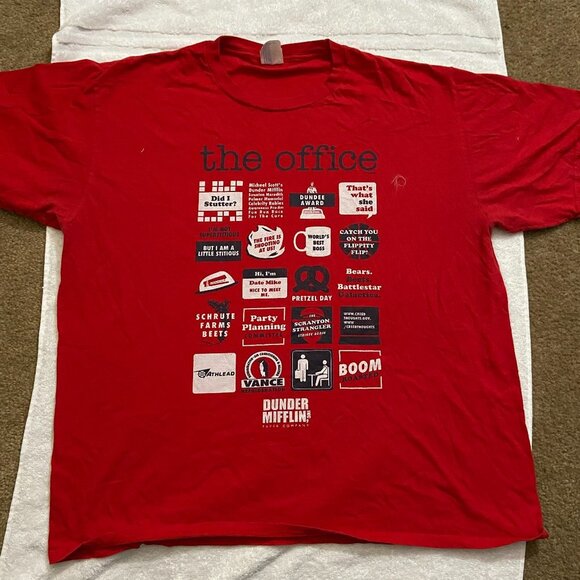 Shirts | The Office Red T Shirt | Poshmark